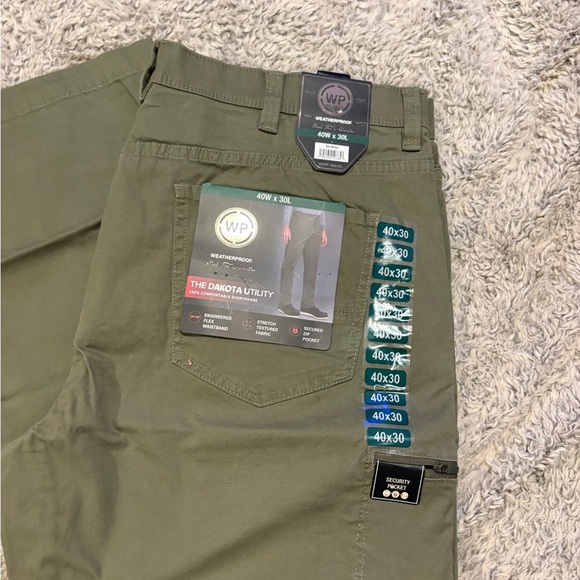 Weatherproof | Pants | Weatherproof Mens Green Cargo Pants The Dakota ...